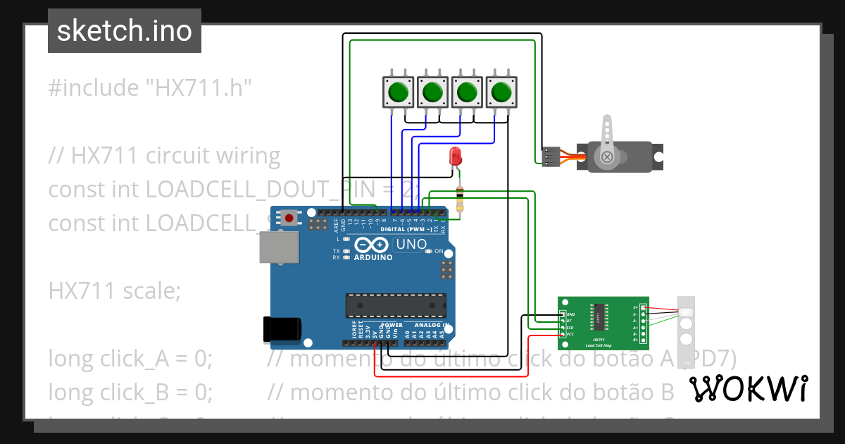 Pratica 10 - Células de Carga Copy - Wokwi ESP32, STM32, Arduino Simulator