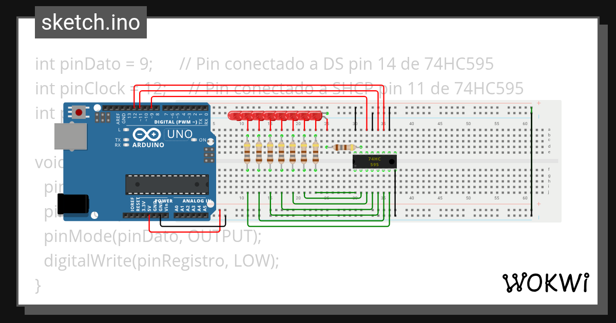 74hc595 Random Wokwi Esp32 Stm32 Arduino Simulator