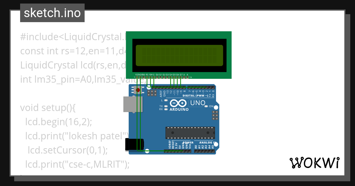 display name - Wokwi ESP32, STM32, Arduino Simulator