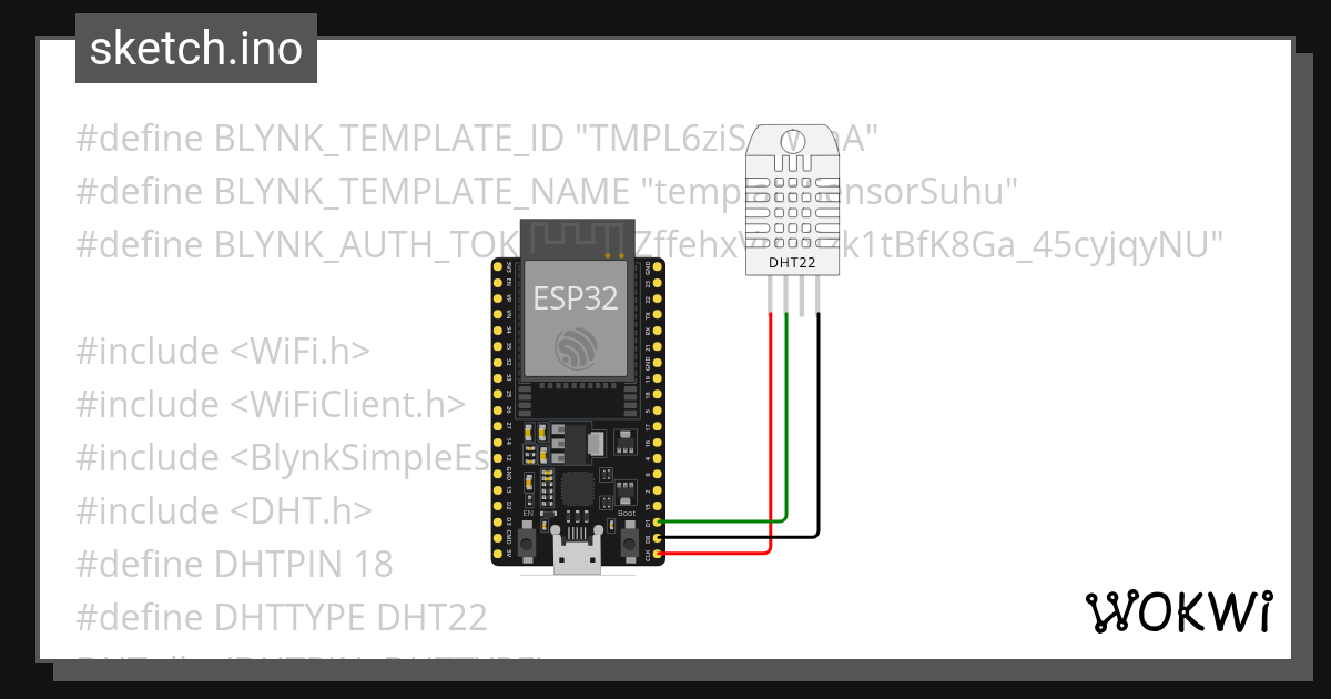 Blynk_DHT22.ino - Wokwi ESP32, STM32, Arduino Simulator
