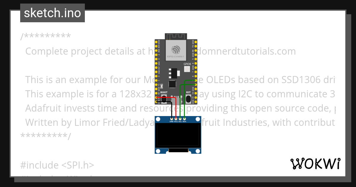 ssd1306 ui - Wokwi ESP32, STM32, Arduino Simulator