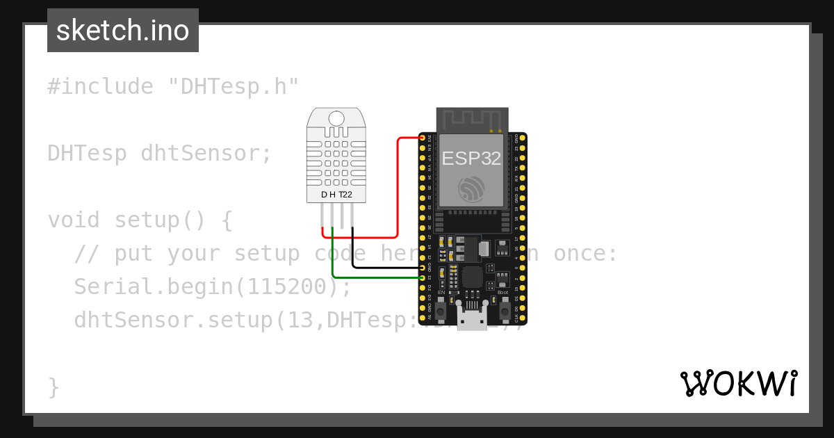 Wokwi Esp32 Dht22溫度感測器模擬7 Wokwi Esp32 Stm32 Arduino Simulator 2123
