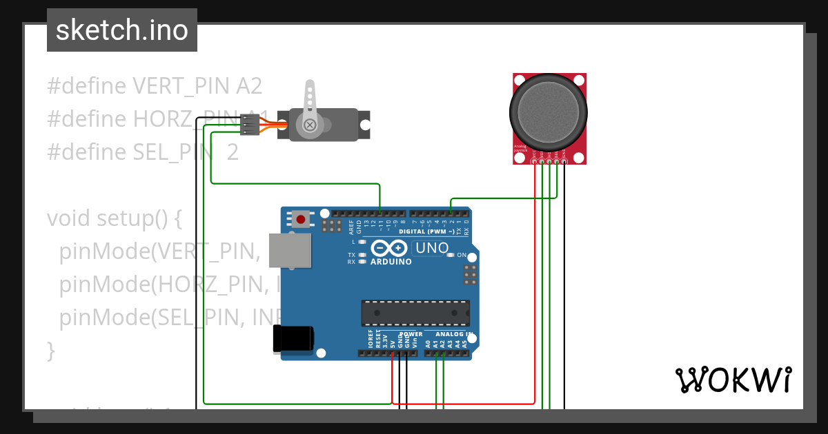 joistik - Wokwi ESP32, STM32, Arduino Simulator