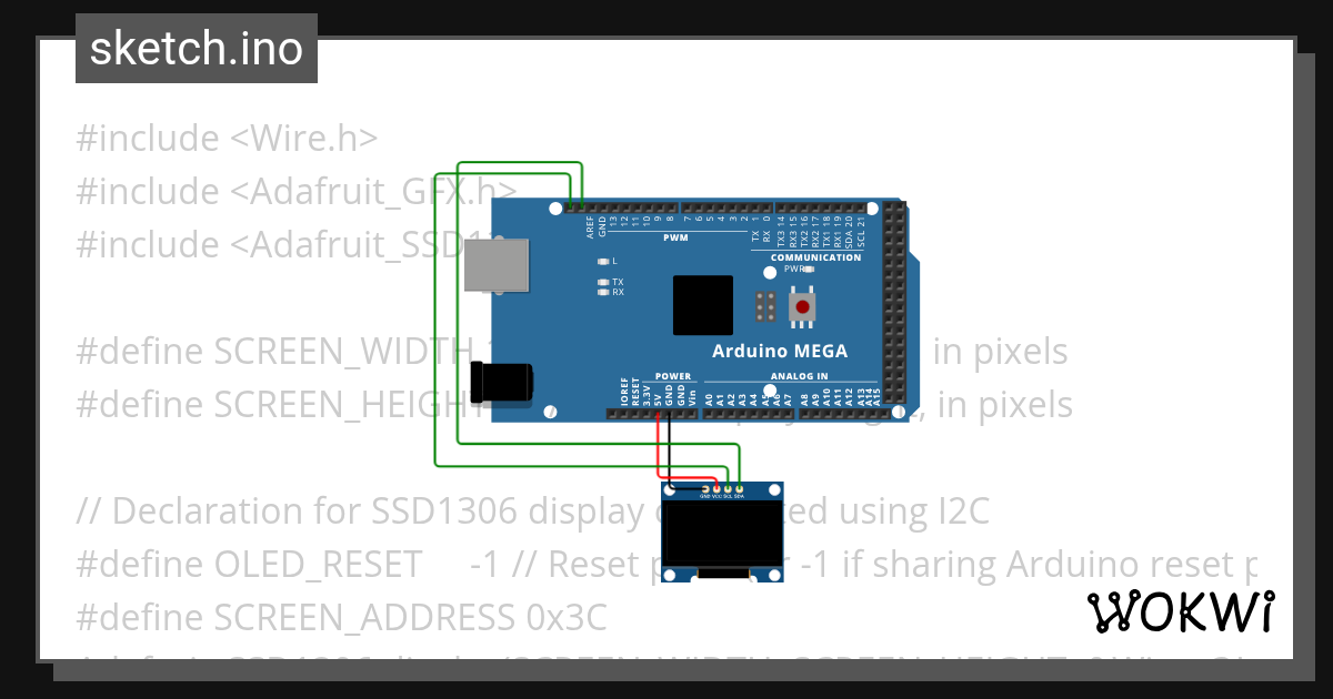 oled project1 - Wokwi ESP32, STM32, Arduino Simulator