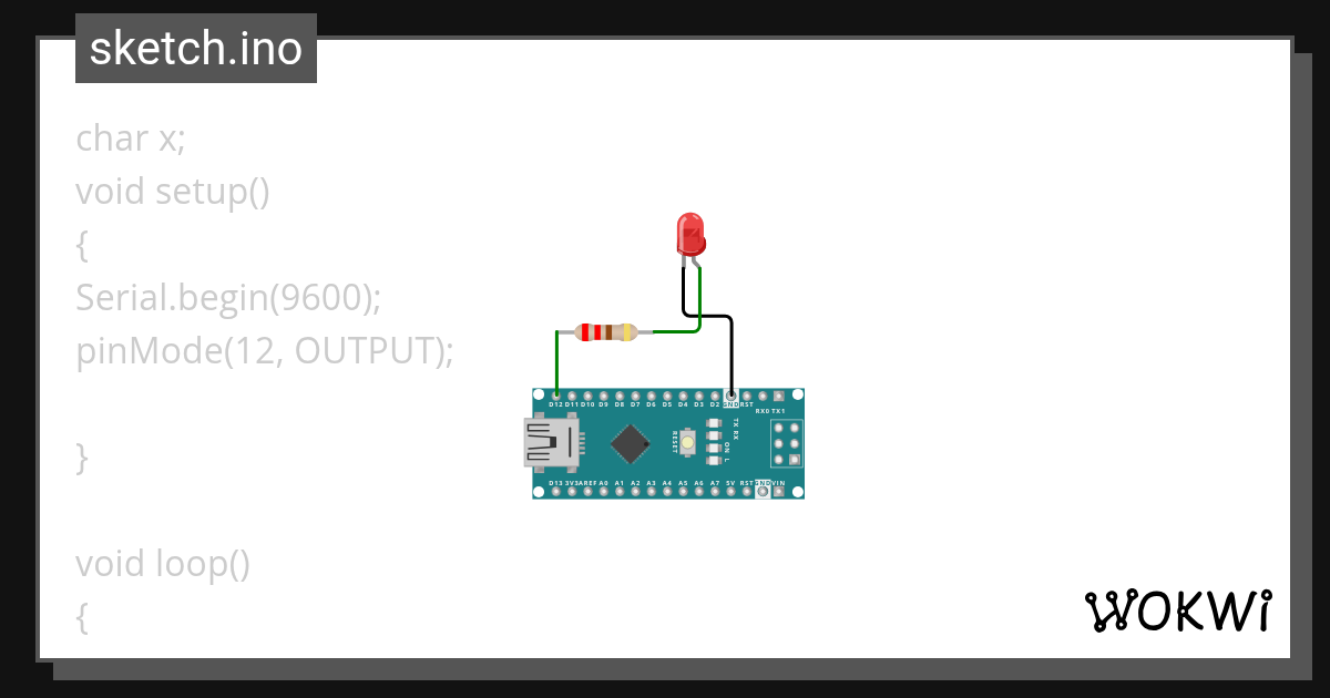 Serial and led Copy - Wokwi ESP32, STM32, Arduino Simulator
