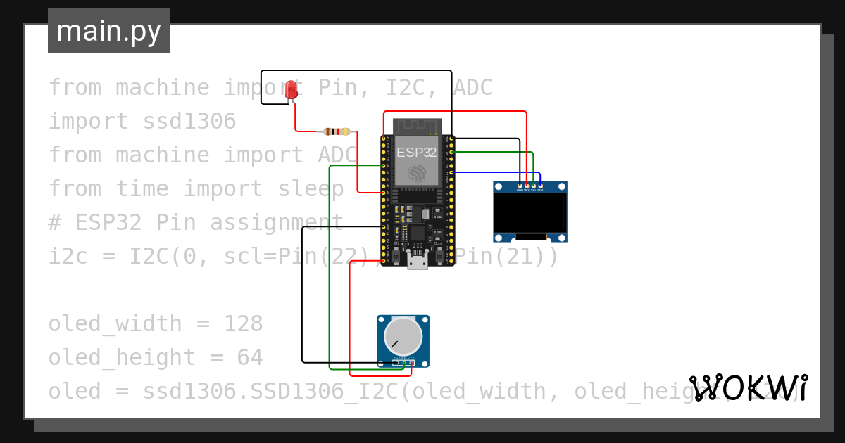Potenciómetro Wokwi Esp32 Stm32 Arduino Simulator 6094