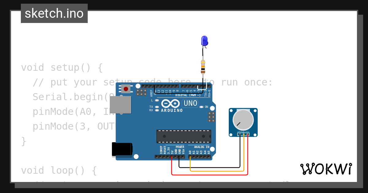 Input Analog - Wokwi ESP32, STM32, Arduino Simulator Input Analog - Wokwi ESP32, STM32, Arduino Simulator