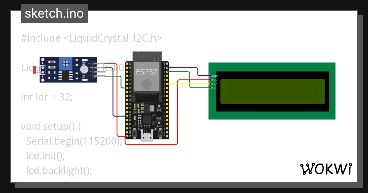 Ldr Wokwi Esp32 Stm32 Arduino Simulator 5919