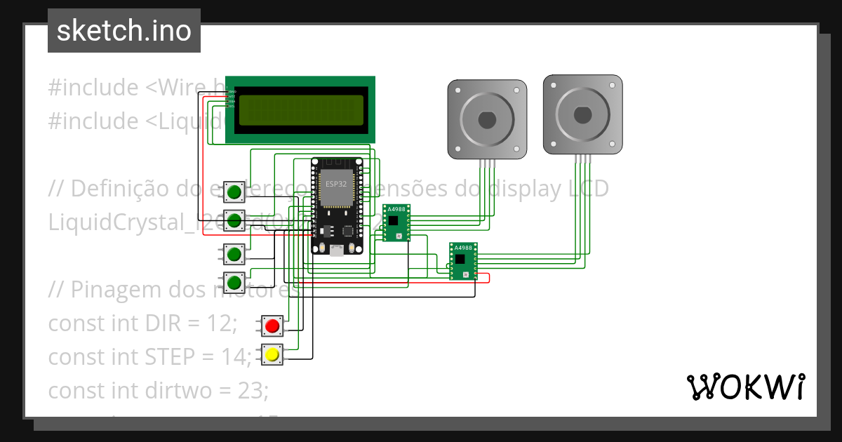 Motor de passos sem blibioteca v4 com modo sleep Copy - Wokwi ESP32, STM32, Arduino Simulator