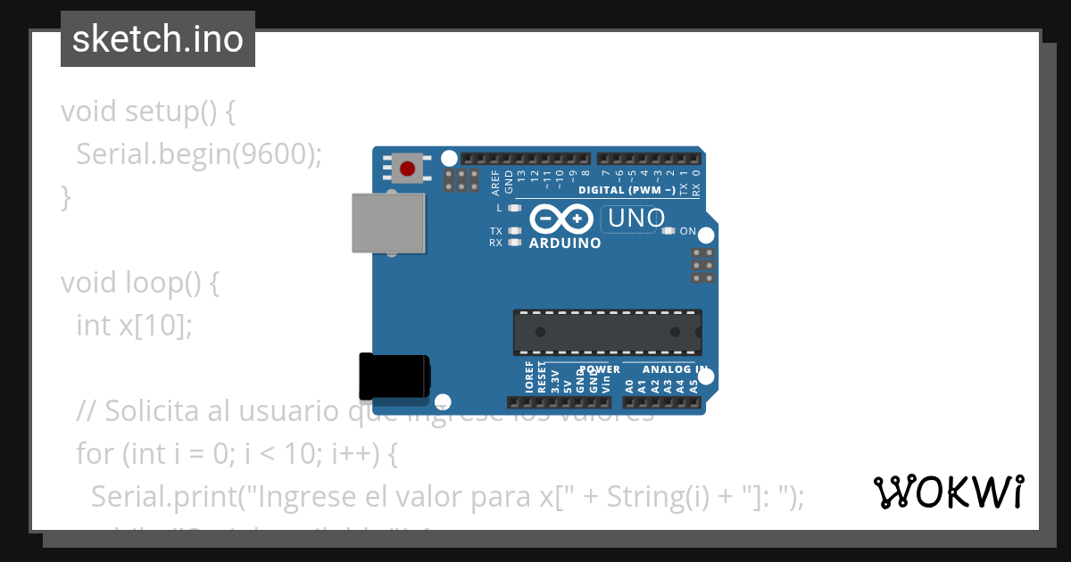 barras de *´S - Wokwi ESP32, STM32, Arduino Simulator