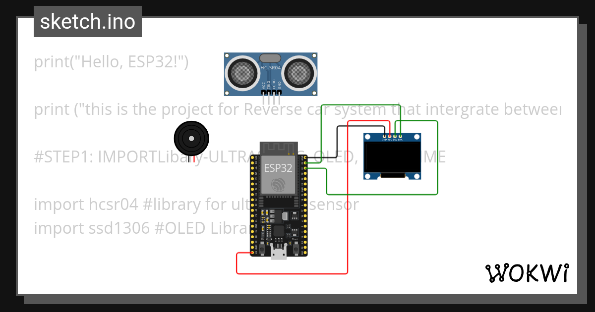 hcsr04.py - Wokwi ESP32, STM32, Arduino Simulator