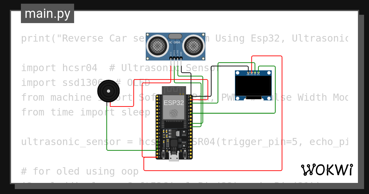 Sensor Car Wokwi Esp32 Stm32 Arduino Simulator 3642