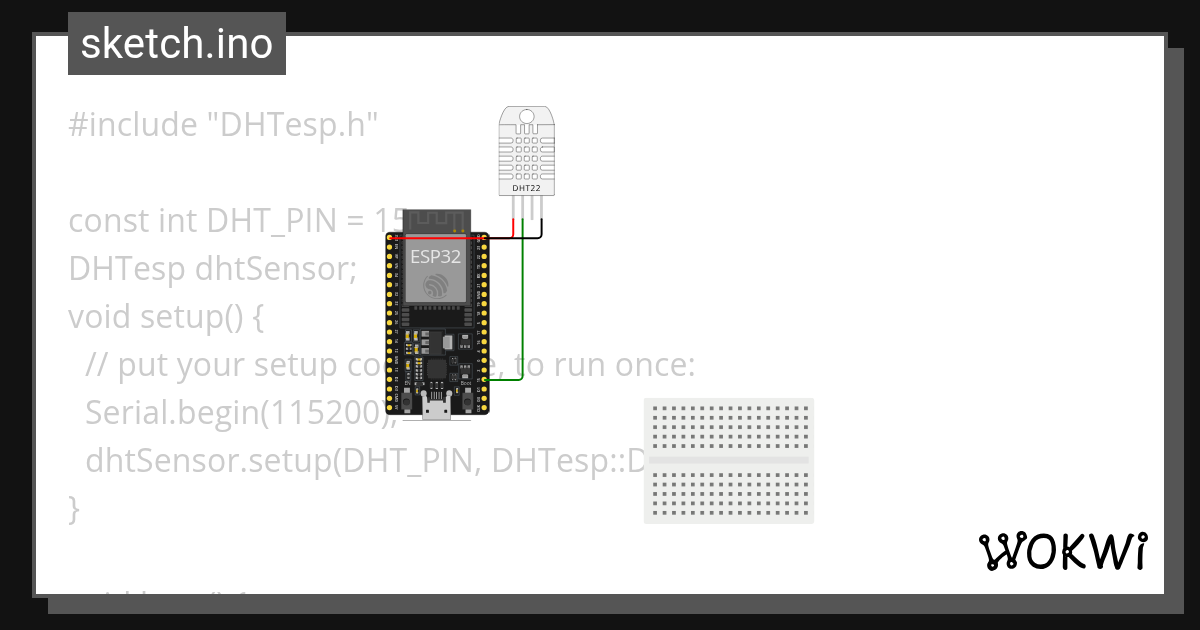 DHT - Wokwi ESP32, STM32, Arduino Simulator