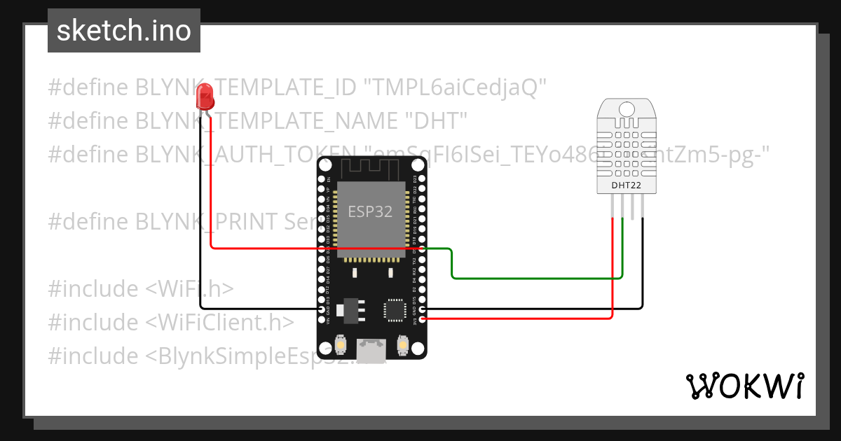 Elcha UTS 2 Sensor Api Dan Asap - Wokwi ESP32, STM32, Arduino Simulator