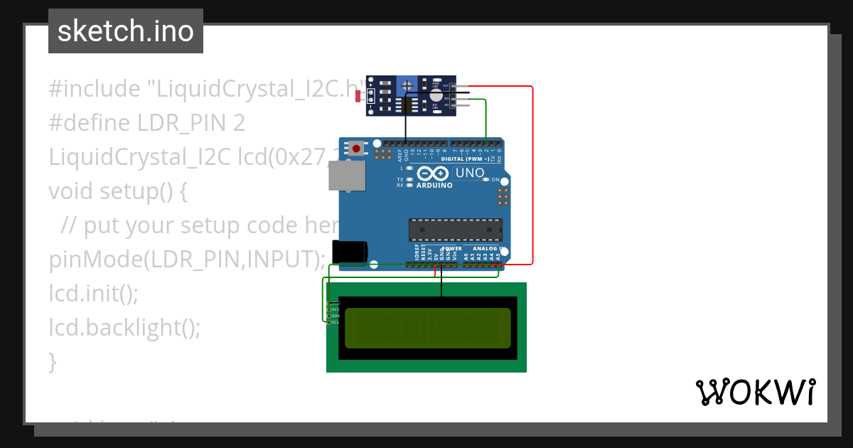 光敏传感器 Wokwi Esp32 Stm32 Arduino Simulator