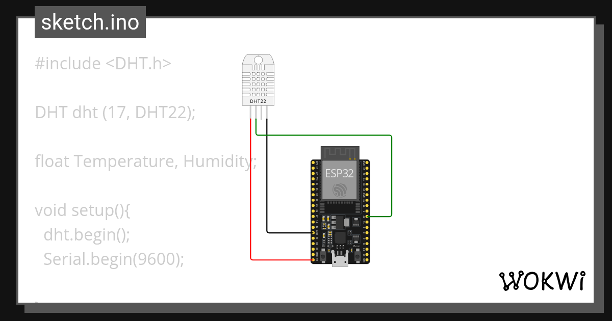 DHT - Wokwi ESP32, STM32, Arduino Simulator