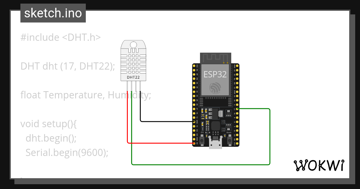 dht - Wokwi ESP32, STM32, Arduino Simulator