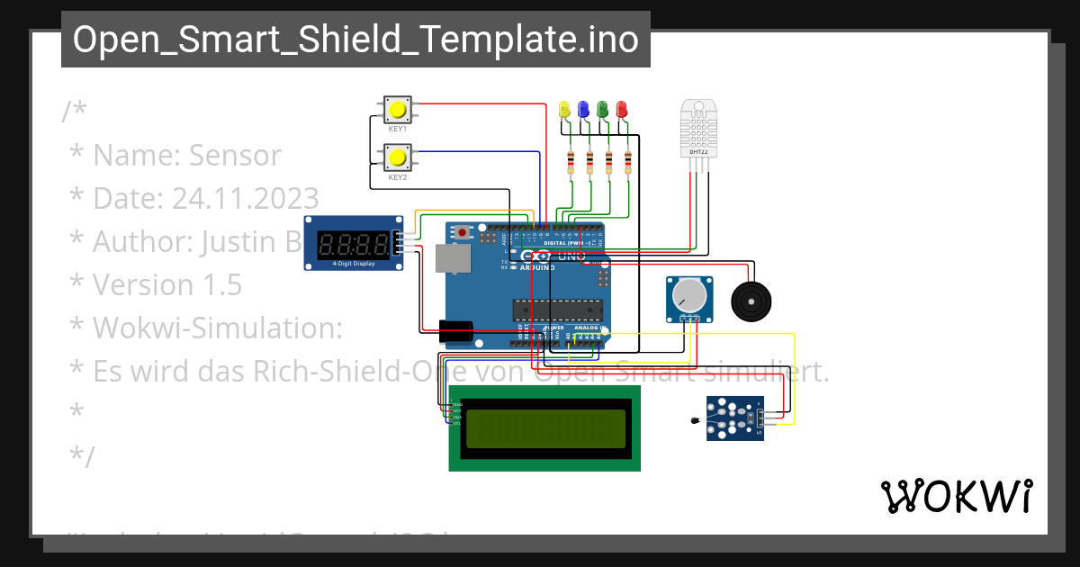 Sensor - Wokwi ESP32, STM32, Arduino Simulator