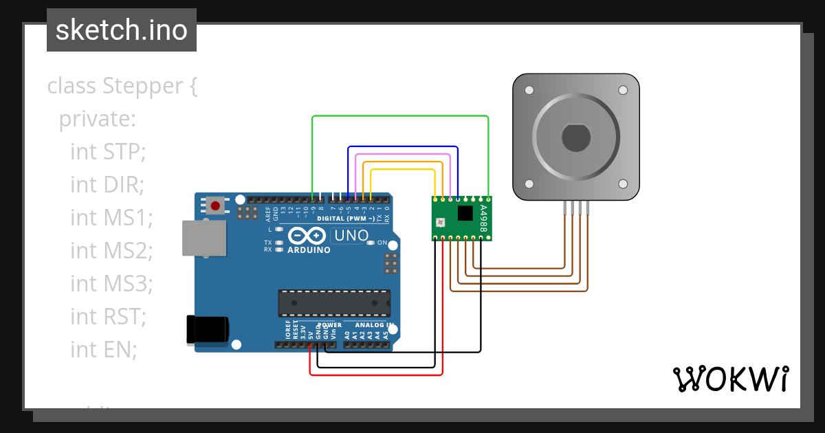 Steppermotor Wokwi Esp32 Stm32 Arduino Simulator 2956