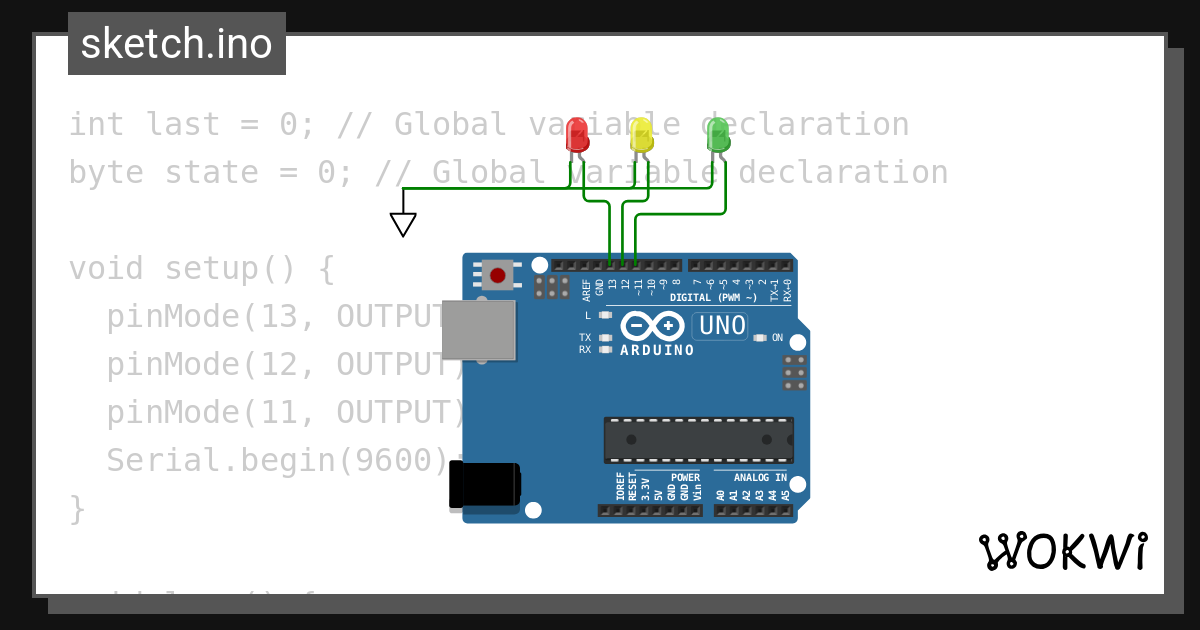 Semafor Milis Wokwi Esp32 Stm32 Arduino Simulator 