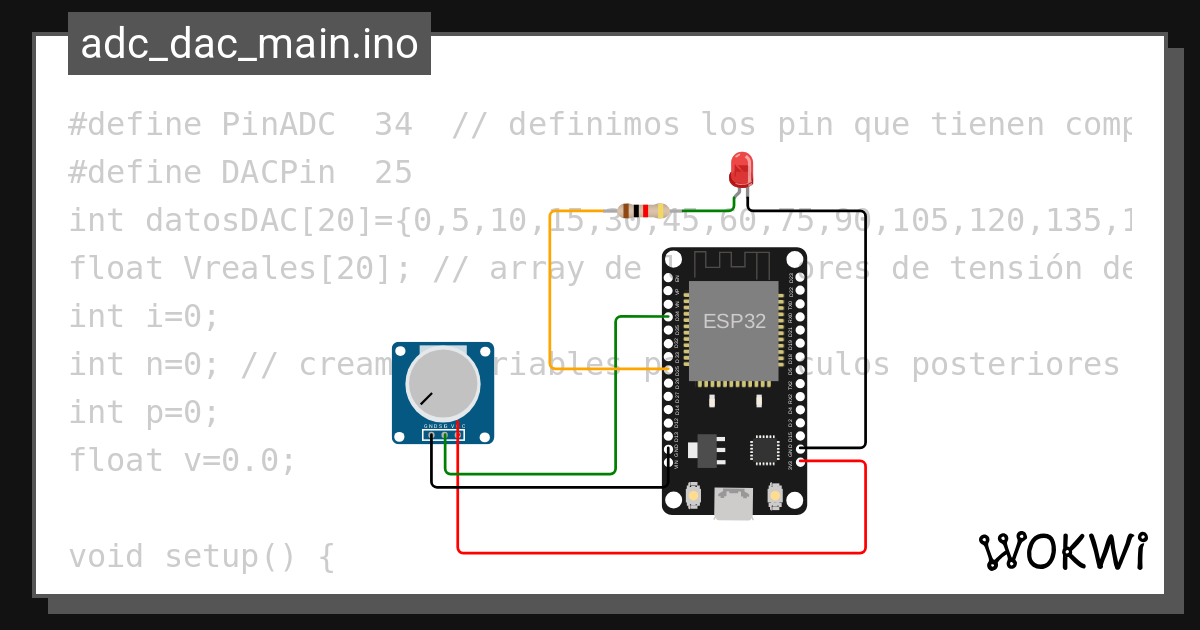 Código Para Calibración Dac Wokwi Esp32 Stm32 Arduino Simulator 8835