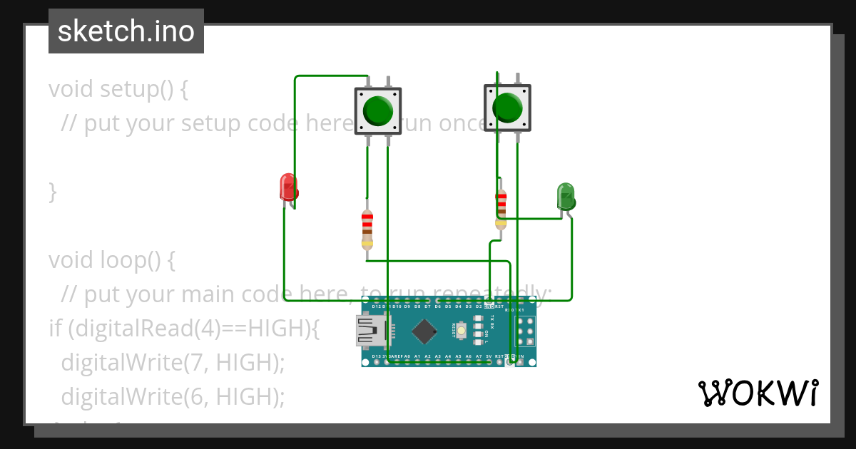 Drukknoppen Wokwi Esp32 Stm32 Arduino Simulator 