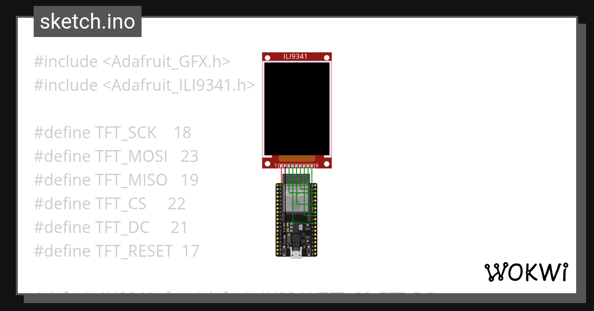 Ili9341count Wokwi Esp32 Stm32 Arduino Simulator 