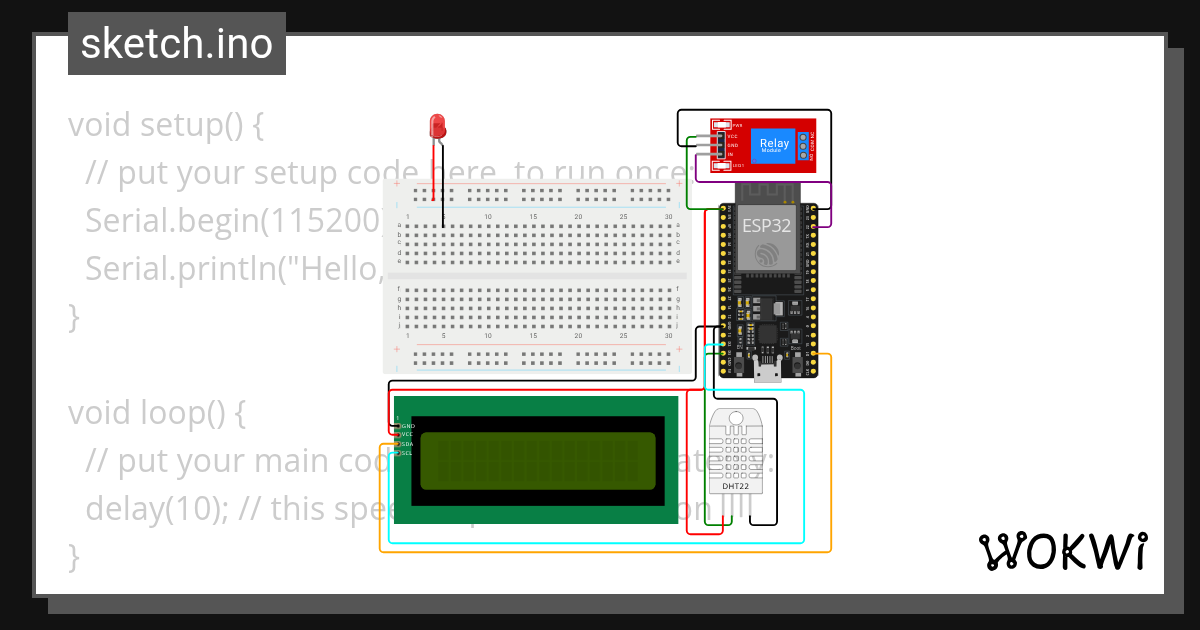 Irigasi Kebun Wokwi Esp32 Stm32 Arduino Simulator 