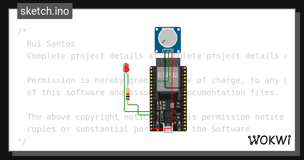 Led Wokwi Esp32 Stm32 Arduino Simulator 7804
