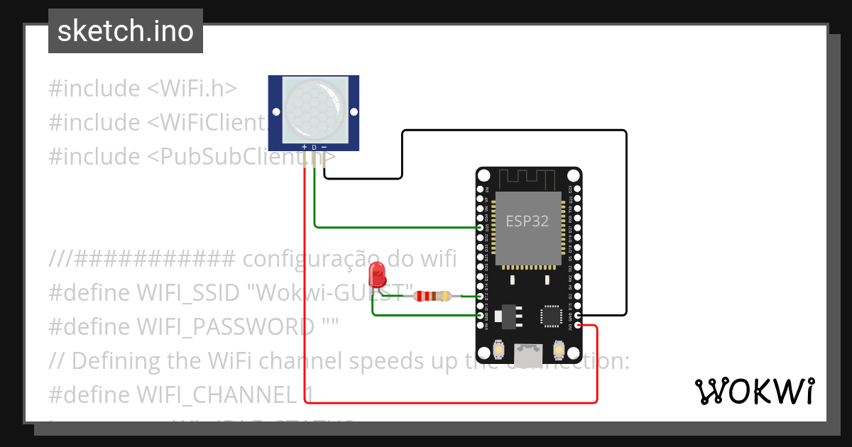 GS - Sensor de Proximidade - Wokwi ESP32, STM32, Arduino Simulator