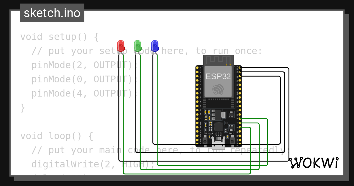 Led3 Wokwi Esp32 Stm32 Arduino Simulator