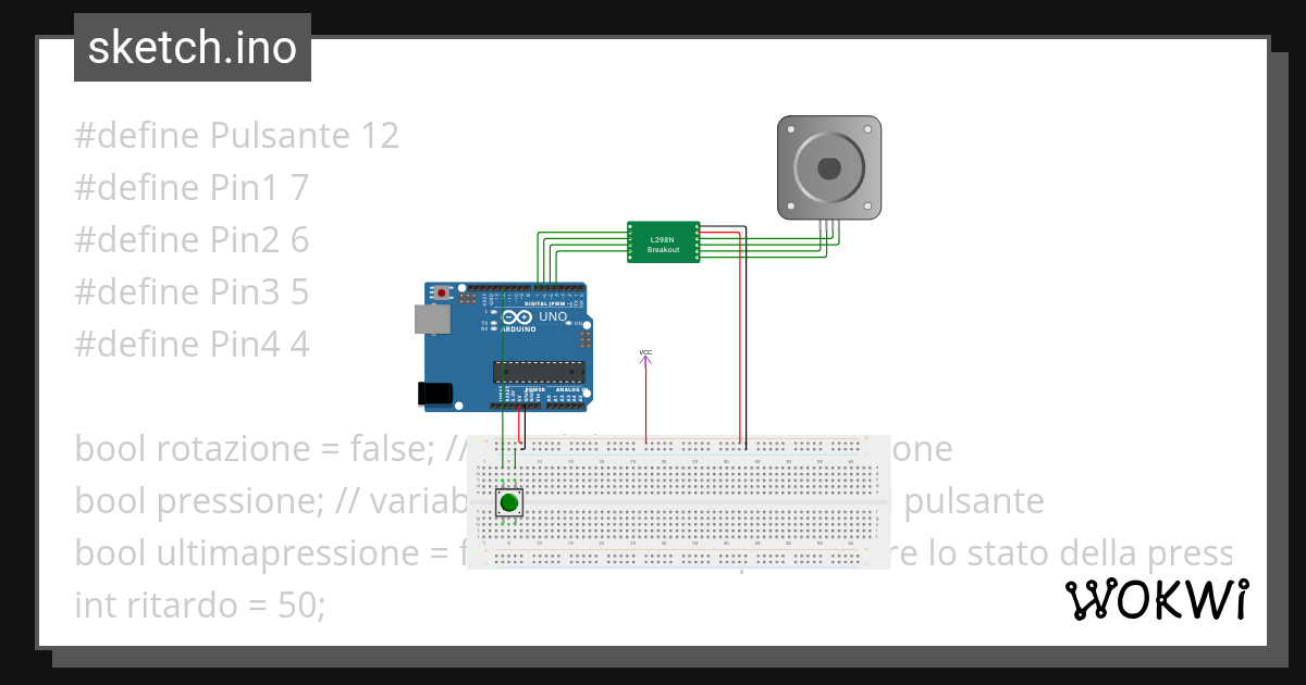 motore asincrono trifase - Wokwi ESP32, STM32, Arduino Simulator