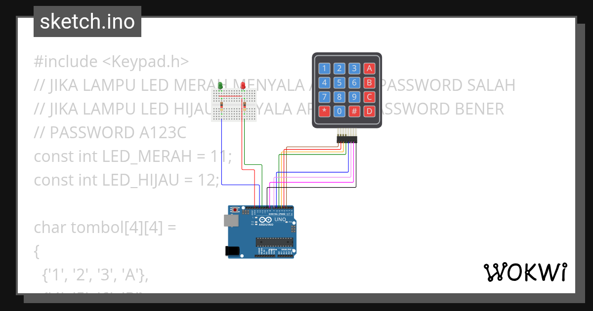 Led With Password Copy Wokwi Esp32 Stm32 Arduino Simulator 5544