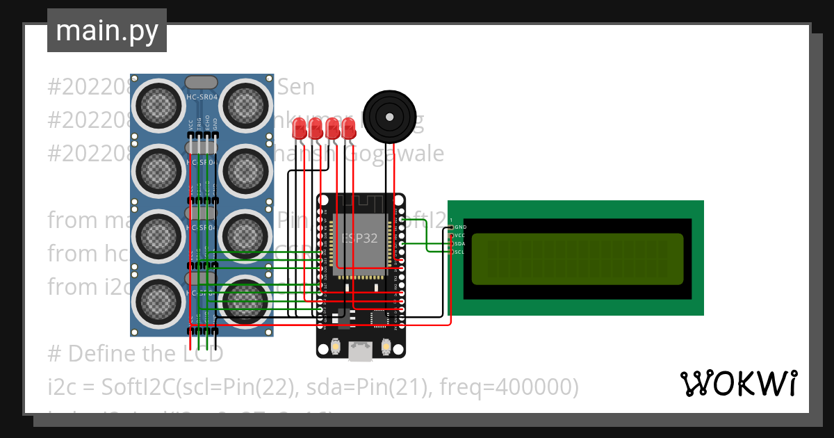 50M Project w/ Buzzer Master Final - Wokwi ESP32, STM32, Arduino Simulator