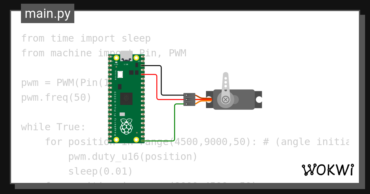 Pwm Servomoteur Temoin Led Wokwi Esp32 Stm32 Arduino Simulator 0793