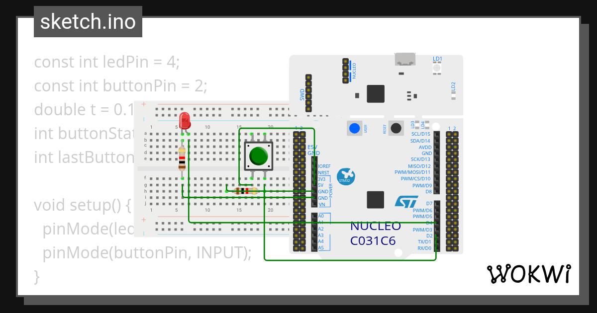 Led Button Ex3 Wokwi Esp32 Stm32 Arduino Simulator 5712