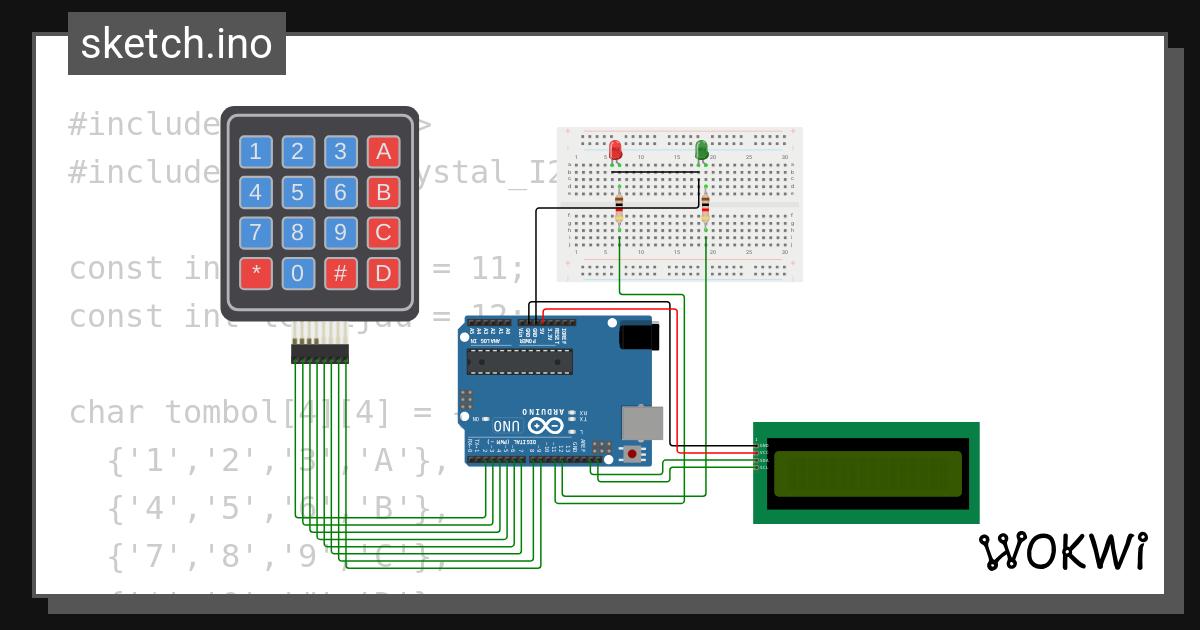 Tugas Keypad Password Wokwi Esp32 Stm32 Arduino Simulator