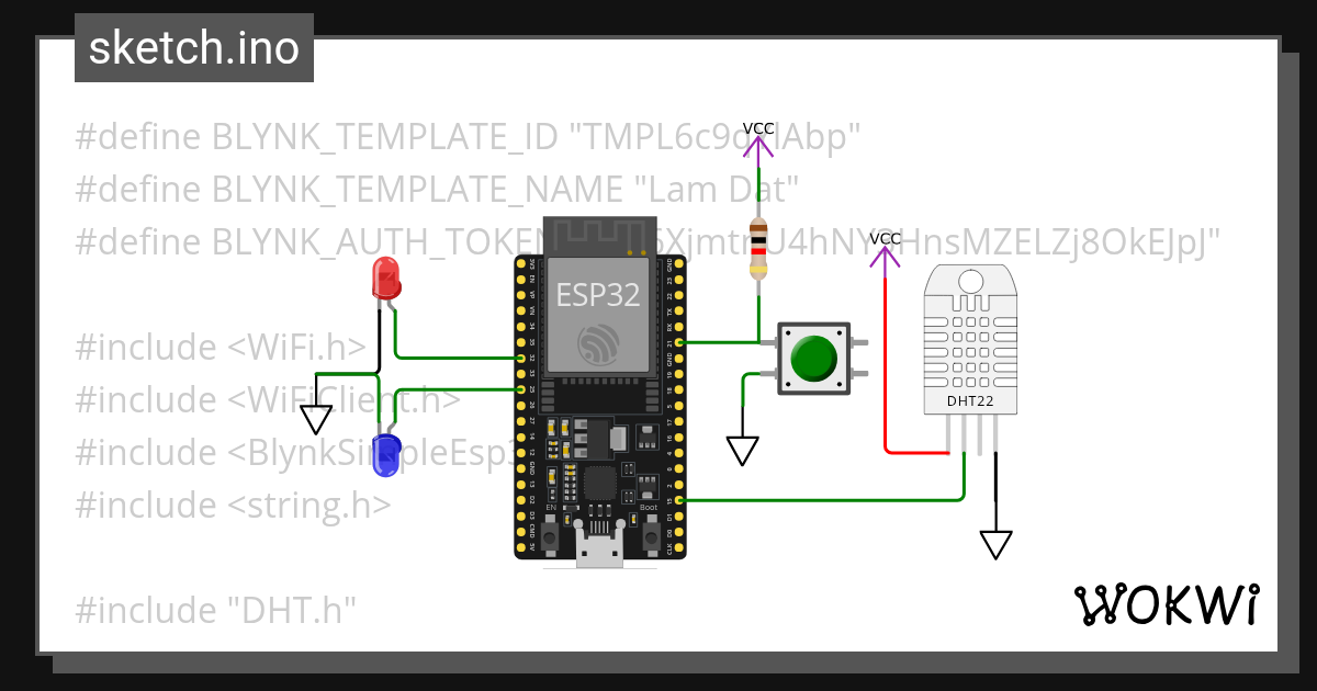 blynk 2 - Wokwi ESP32, STM32, Arduino Simulator