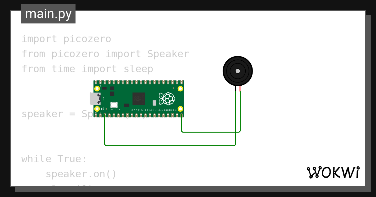 Speaker Buzzer Wokwi Esp32 Stm32 Arduino Simulator