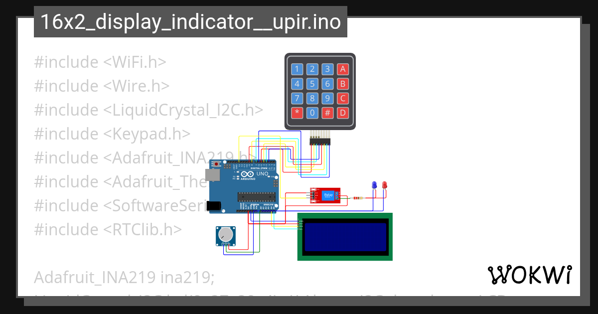 METERAN PENGISIAN CHANGER PRABAYAR - Wokwi ESP32, STM32, Arduino Simulator
