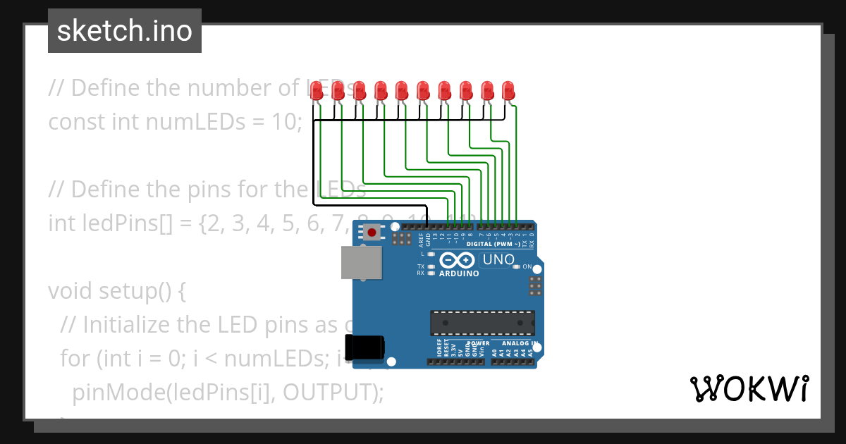 Led Running Form Chatgpt Wokwi Esp32 Stm32 Arduino Simulator 6778