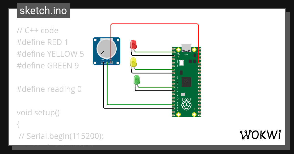 Potentiometer Wokwi Esp32 Stm32 Arduino Simulator