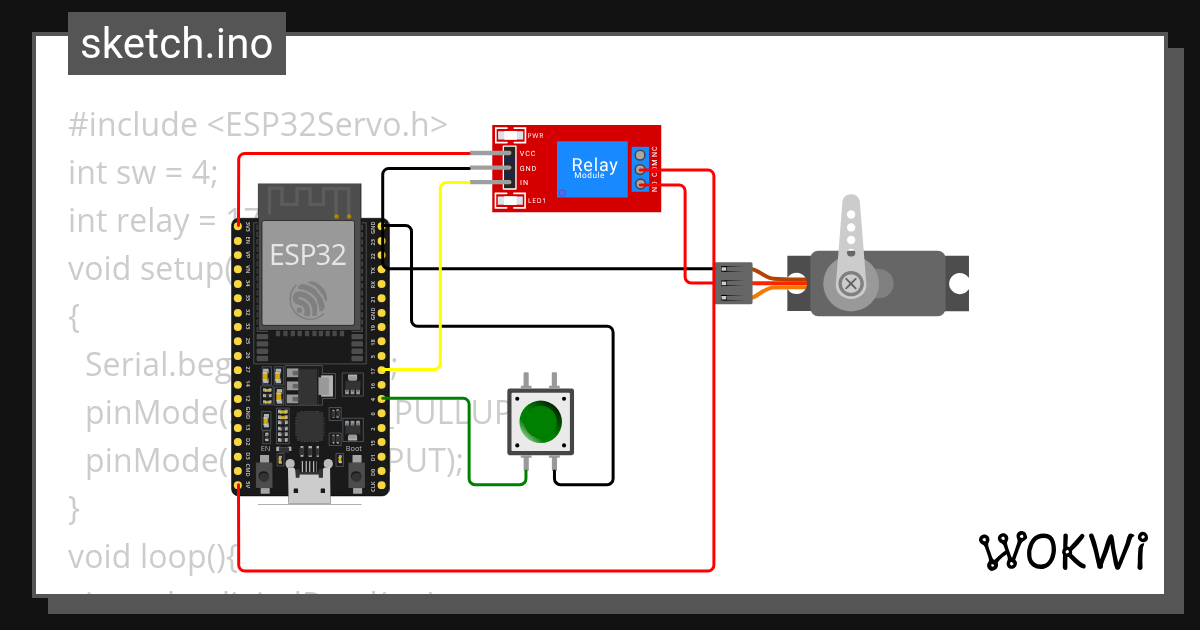 Servorelay Wokwi Esp32 Stm32 Arduino Simulator 6037