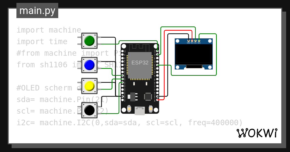 2 Resetbare Tellers Met Oled Scherm Wokwi Esp32 Stm32 Arduino Simulator