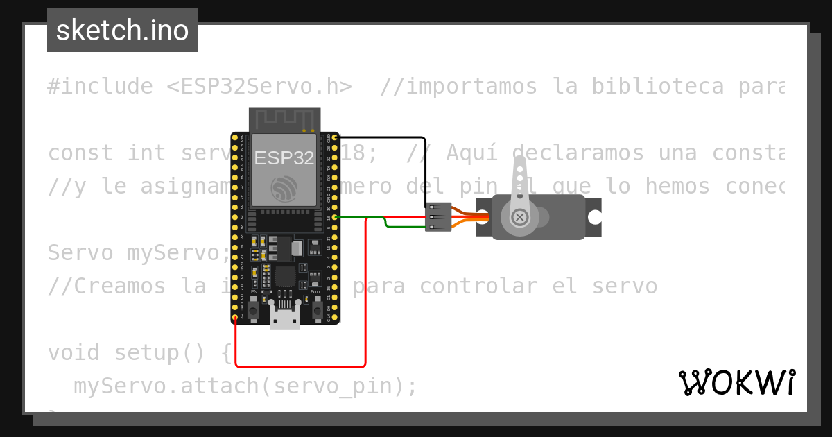 Servo 180 Grados Wokwi Esp32 Stm32 Arduino Simulator