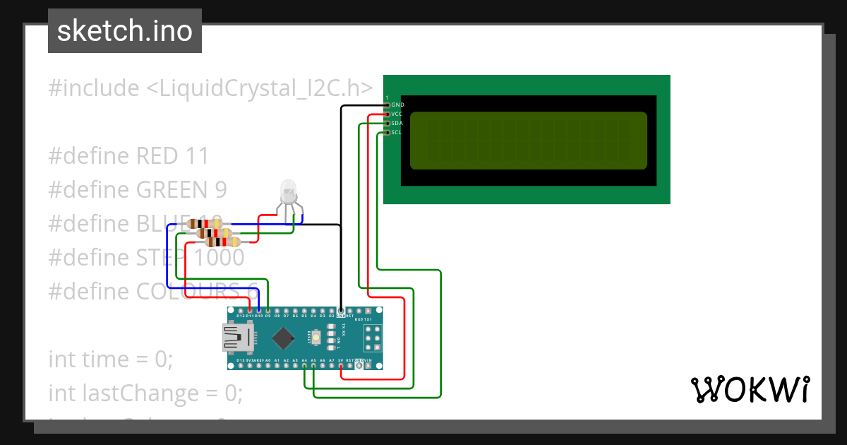 RGB - Wokwi ESP32, STM32, Arduino Simulator