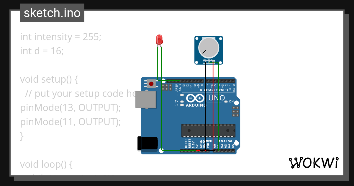Led fading new - Wokwi ESP32, STM32, Arduino Simulator