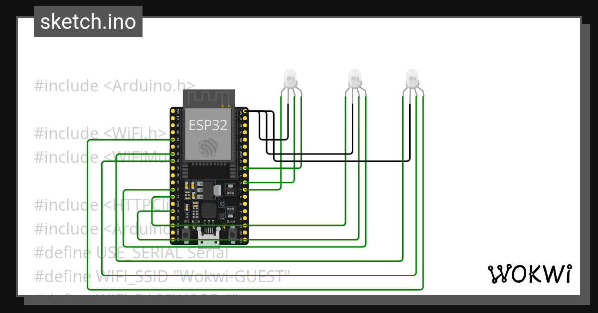 ESP32-作業8 - Wokwi ESP32, STM32, Arduino Simulator