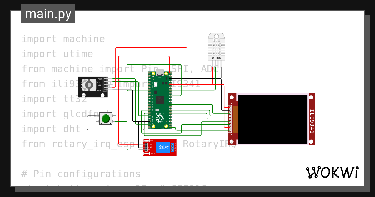 710 P5 Onoff Temperature Control With Rotary Encoder Wokwi Esp32 Stm32 Arduino Simulator