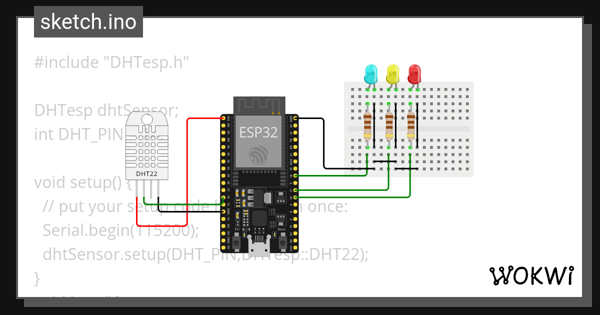 濕度 Wokwi Esp32 Stm32 Arduino Simulator